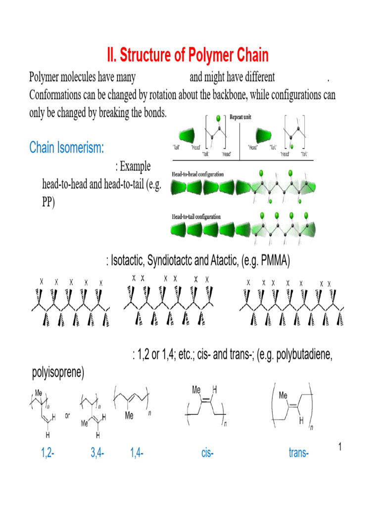 Polymer Chain Structure and Tacticity | PDF | Copolymer | Nuclear ...