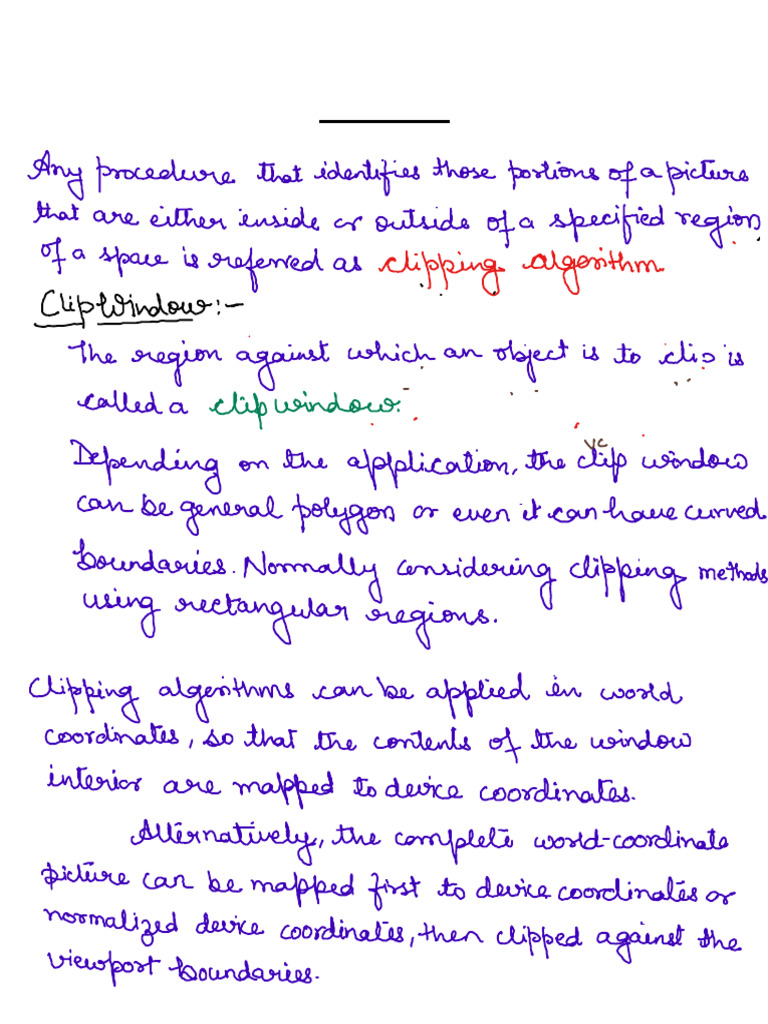 2D Clipping | PDF