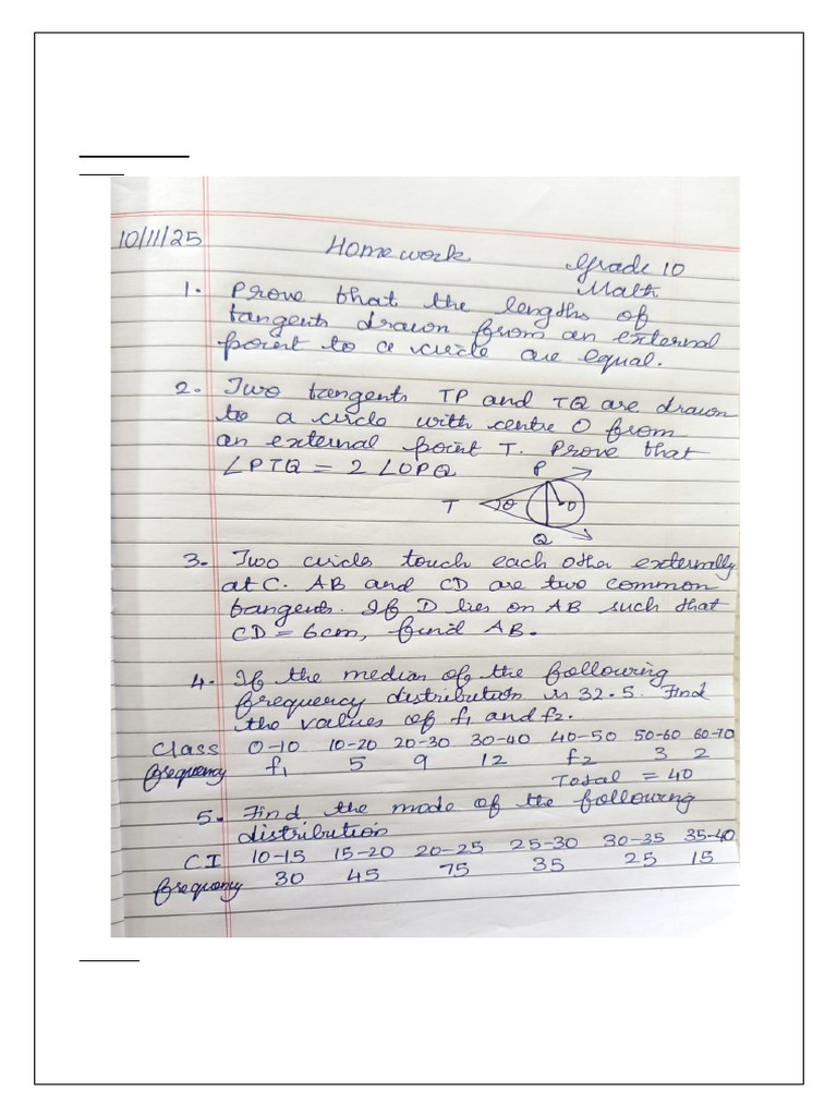 Class X HW (10-11-2025) | PDF | Calcium | Poetry