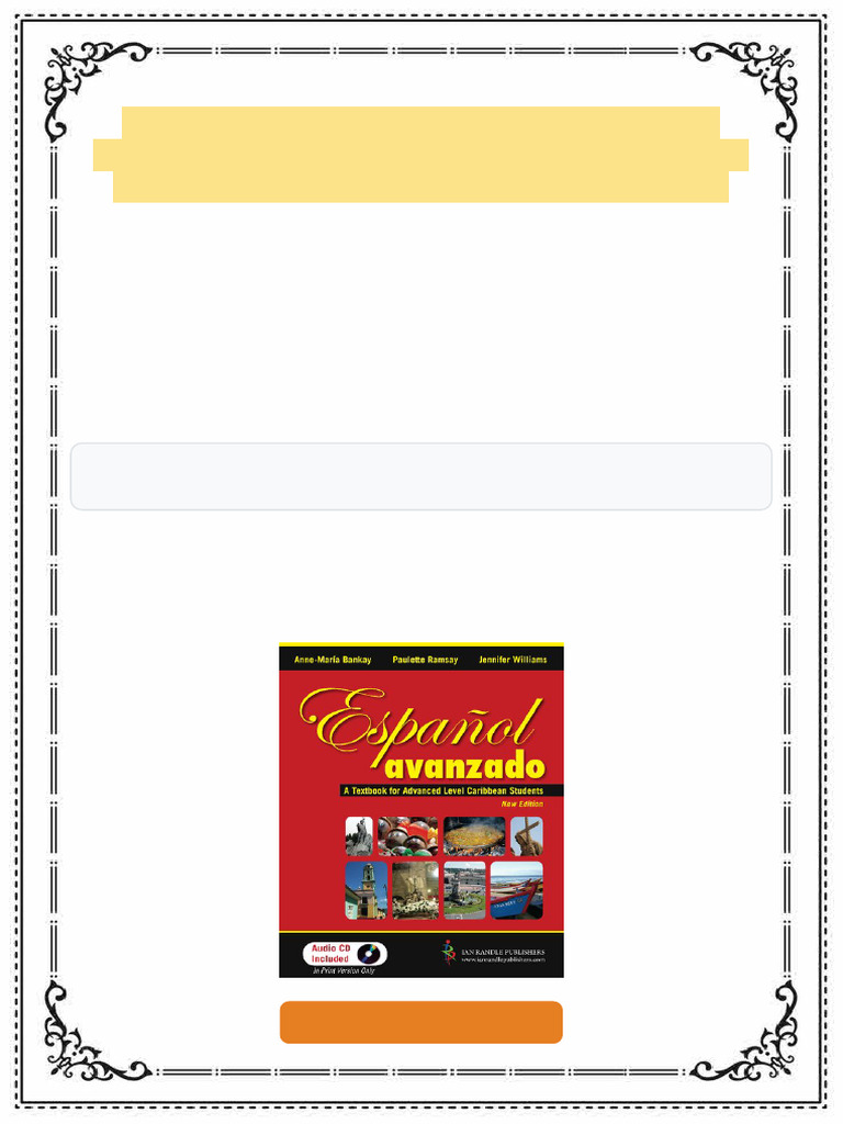 Español avanzado A Textbook for Advanced Level Caribbean Students ...