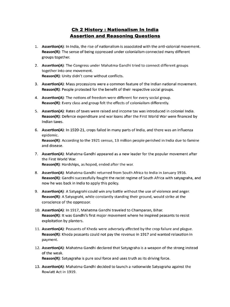 10 Social Science History Chapter 2 Nationalism in India | PDF