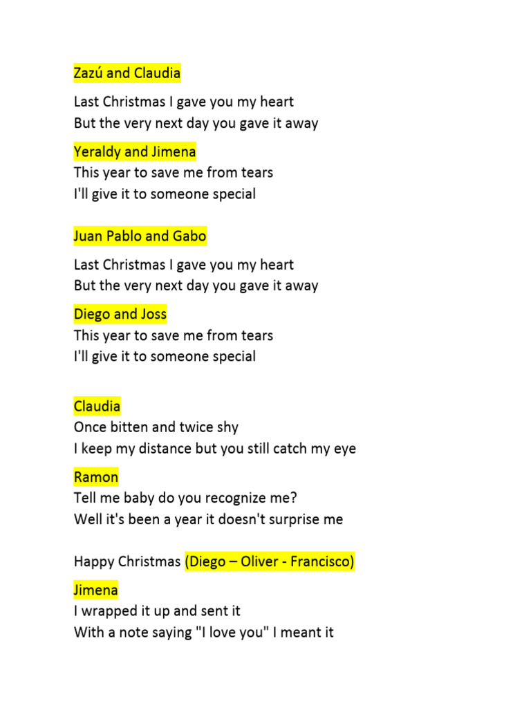 Last Christmas | PDF