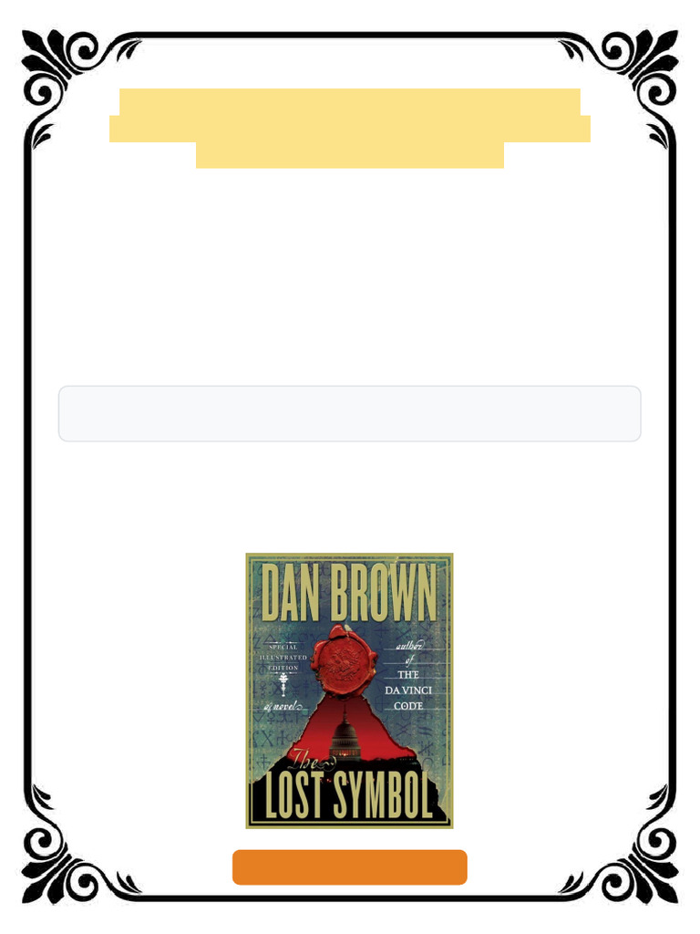 The Lost Symbol Special Illustrated Edition A Novel Dan Brown (Brown ...