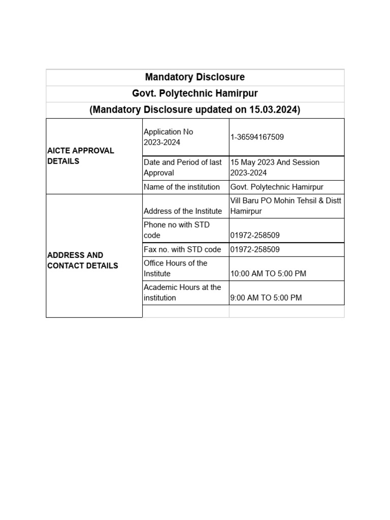 Mandatory Disclosure Compressed | PDF