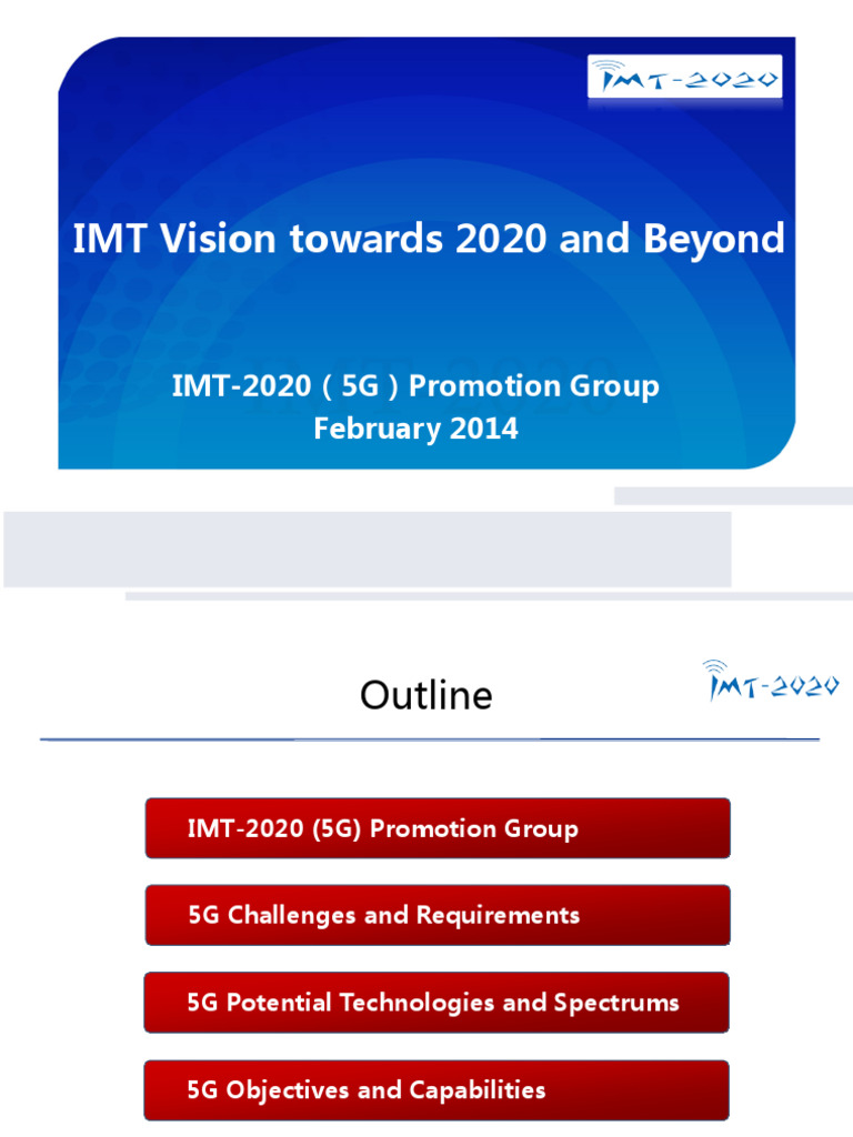 5G Promotion Group Overview and Goals | PDF | Lte (Telecommunication ...