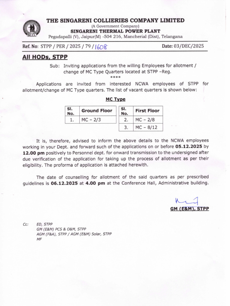 MC Type Quarters Counselling - 06.12.2025 | PDF | Justice | Crime ...