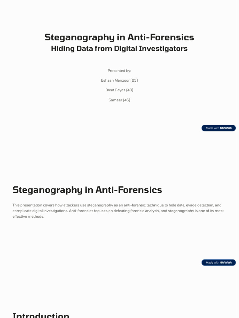 Steganography in Anti-Forensics Explained | PDF | Cyberspace | Computer ...