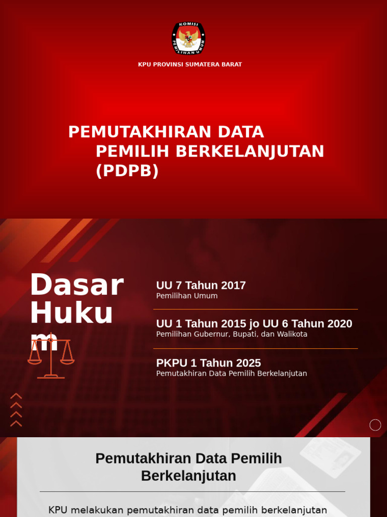 Rakor - PDPB Kpu Prov Sumbar 25 Nov 2025 | PDF