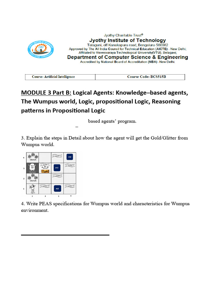 Question Bank For 2nd Internals | PDF | Logic | First Order Logic