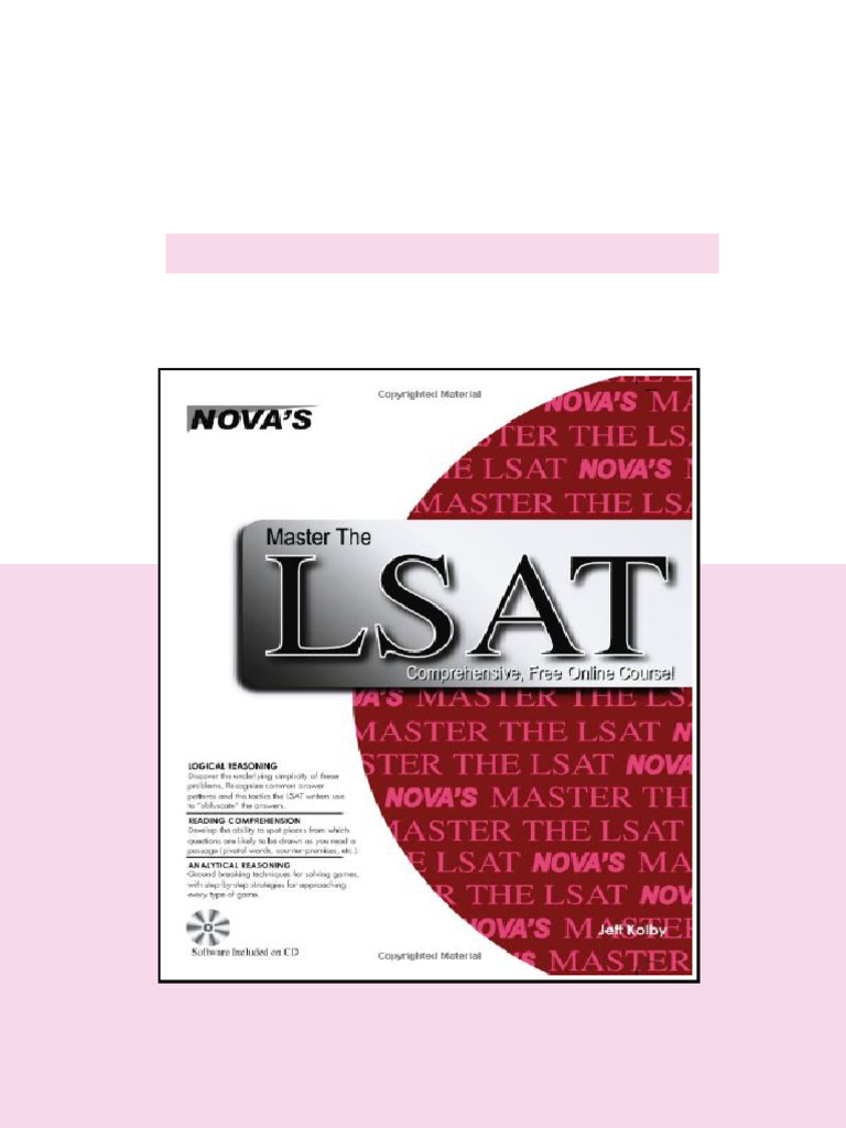 Nova s Master the LSAT Jeff Kolby - ebook and textbook resources | PDF ...