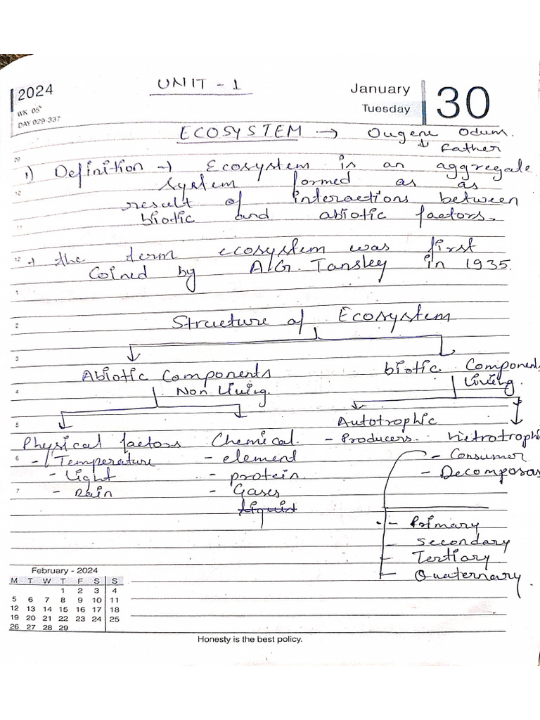 Unit 1 Environment and Ecology | PDF