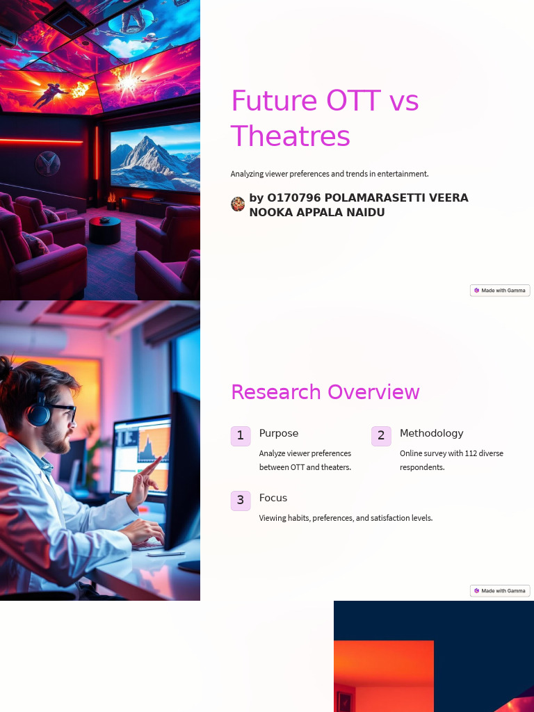 OTT vs Theatres: Viewer Preferences Analysis | PDF