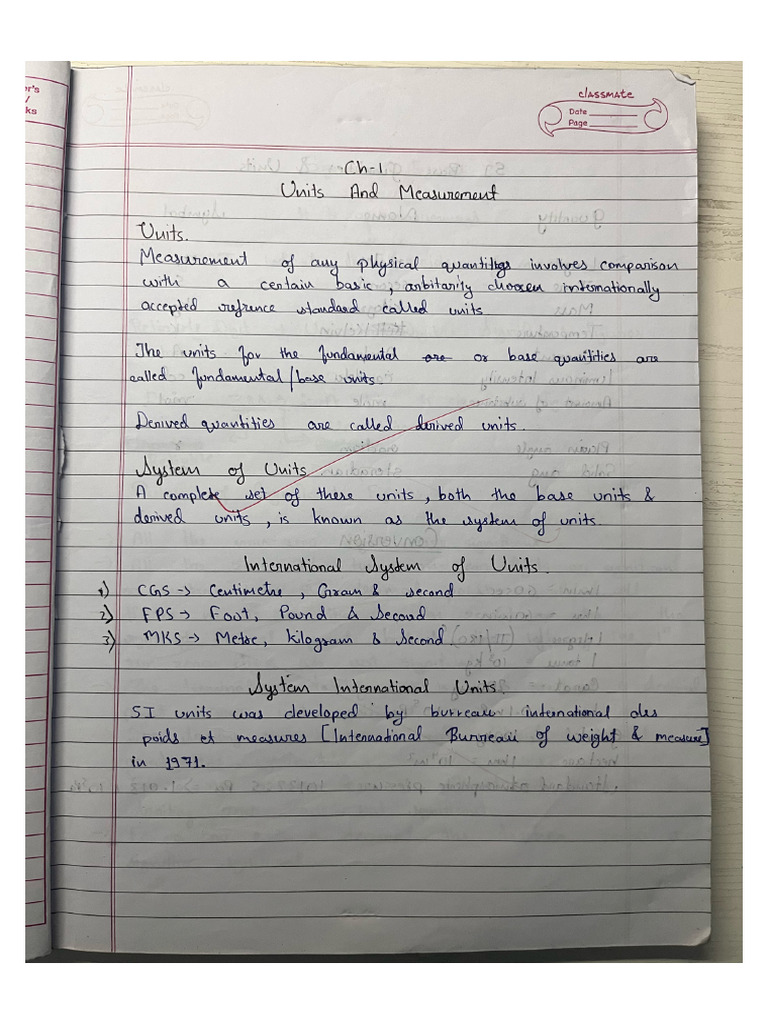 Class 11 Physics Notes | PDF
