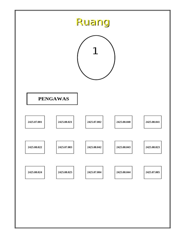 Denah Ruang | PDF
