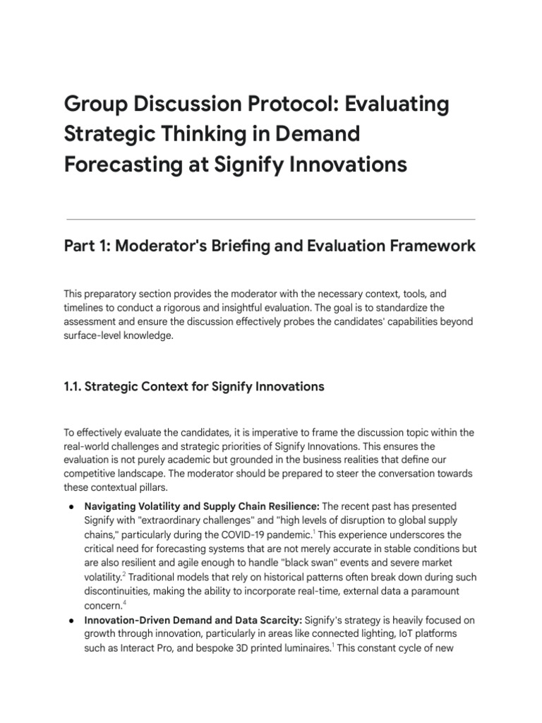 Group Discussion Script For Signify Innovations | PDF | Artificial ...