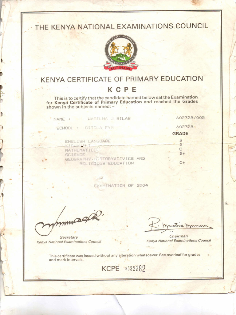 KCPE | PDF