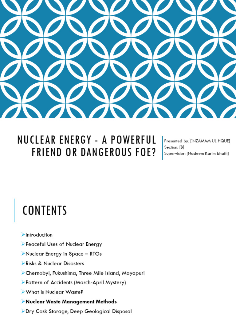 Nuclear Energy: Benefits and Risks | PDF | Nuclear Power | Radioactive ...