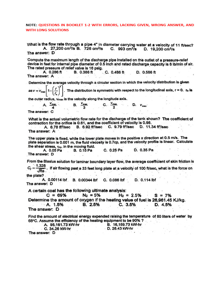 Booklet 1 2 With Errors | PDF