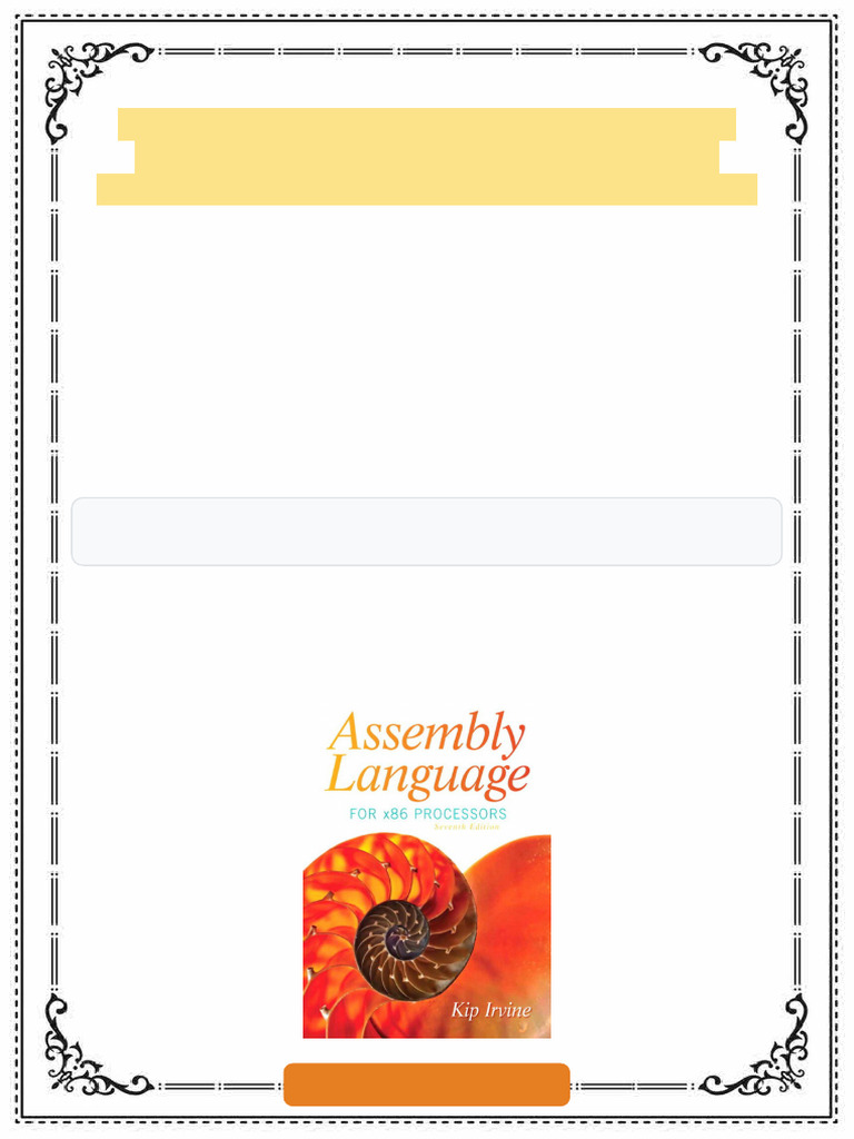 Assembly Language for X86 Processors 7th edition by Kip Irvine ISBN ...