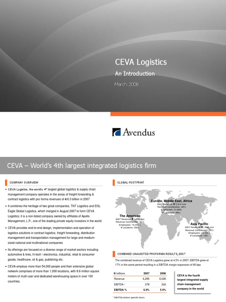 CEVA Logistics: A Leading Global Provider of Supply Chain and Logistics ...