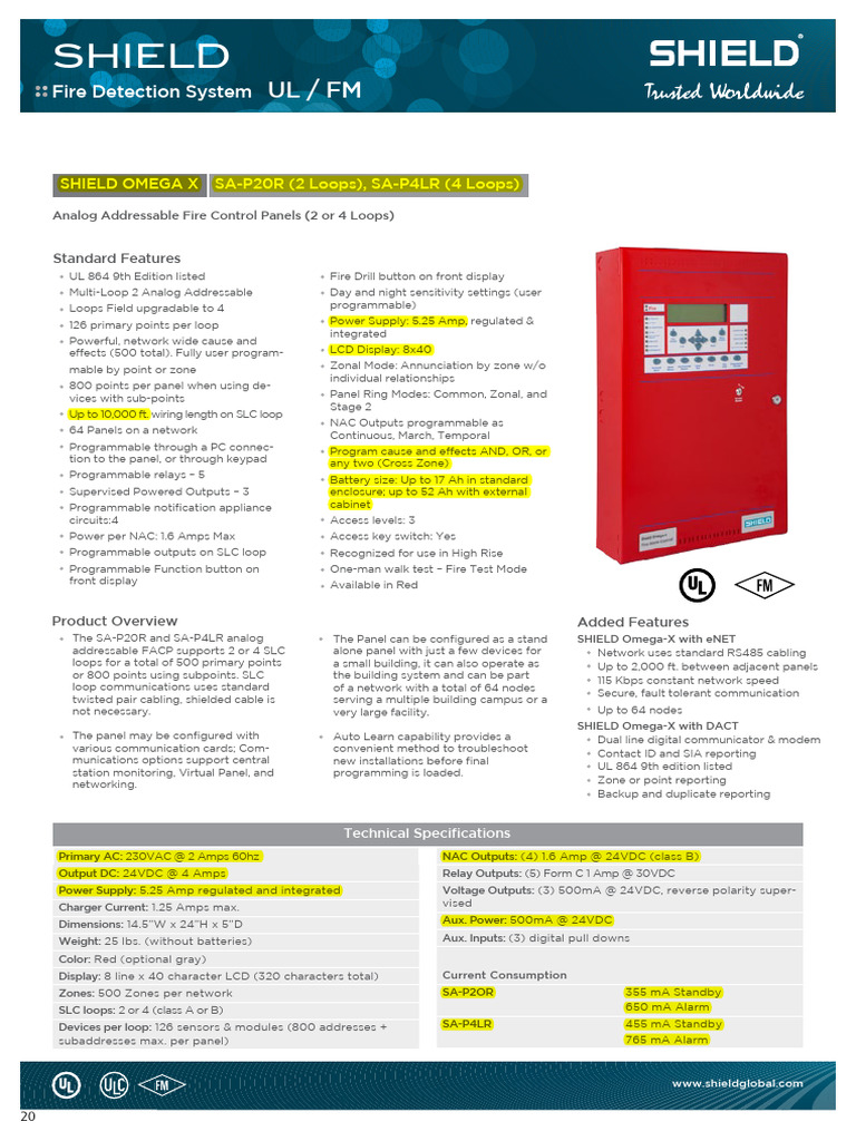 FACP - SA-P4LR - SA-P2OR Cat & Cer | PDF | Computer Engineering ...