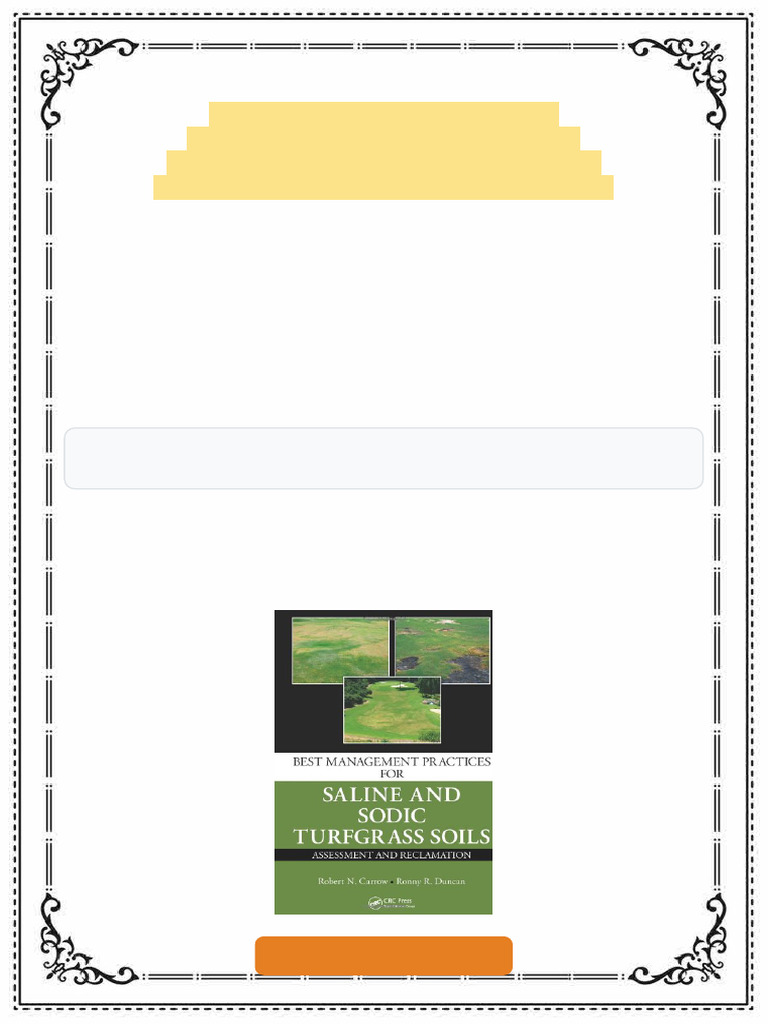 Best Management Practices for Saline and Sodic Turfgrass Soils ...