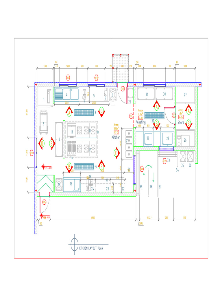 Layout Design A Commercial Kitchen | PDF