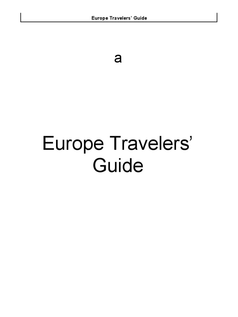 Europe Travel Guide | PDF | Berlin | Paris