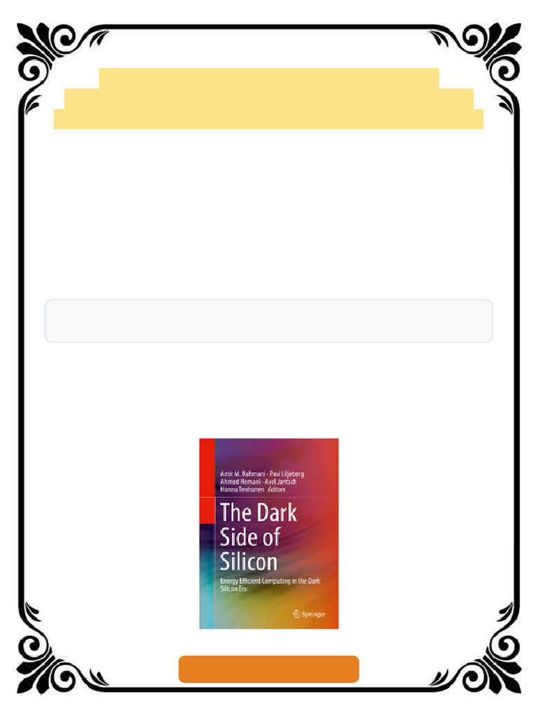 The Dark Side of Silicon Energy Efficient Computing in The Dark Silicon ...