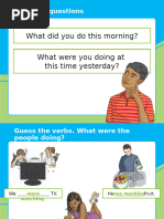 Past Continuous: Interrupted Actions Guide | PDF | Verb | Language ...