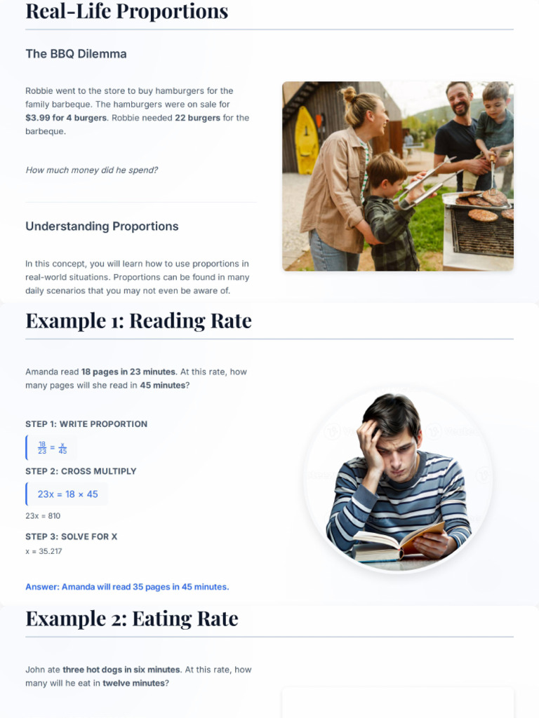 Writing Proportion Illustrating Real-Life Situations | PDF