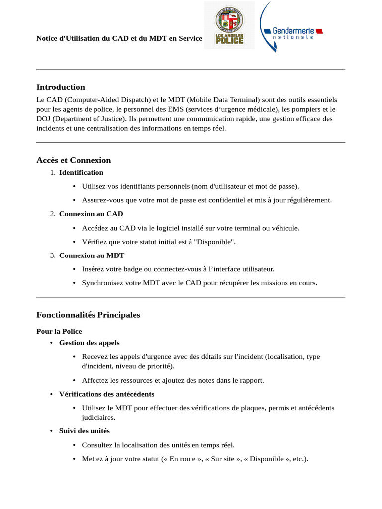 Guide d'Utilisation du CAD et MDT | PDF | Informatique