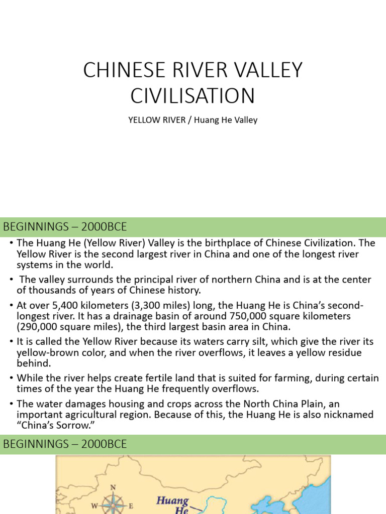Chinese River Valley Civilisation | PDF | River | China