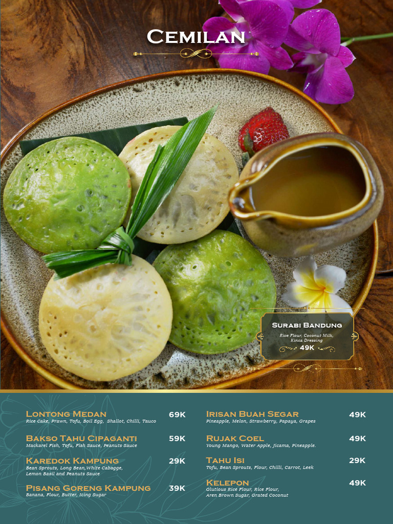 New Menu Alacarte Surgana Rasa | PDF | Tea | Asian Cuisine