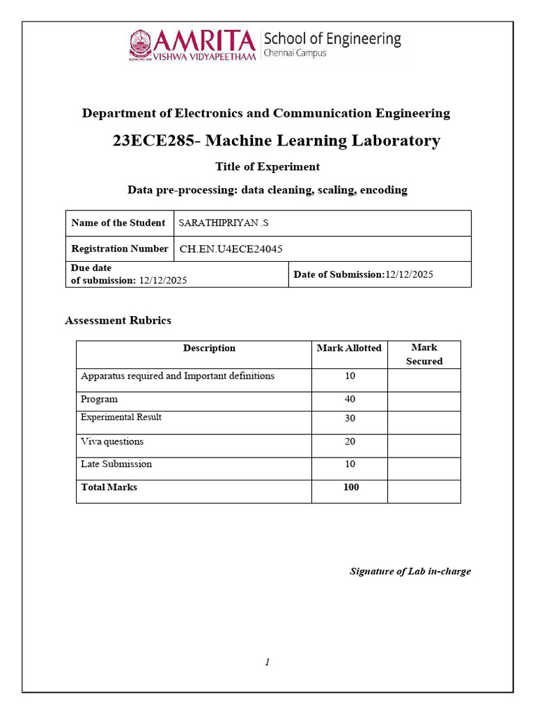 Data Pre-processing in Machine Learning | PDF | Machine Learning | Outlier