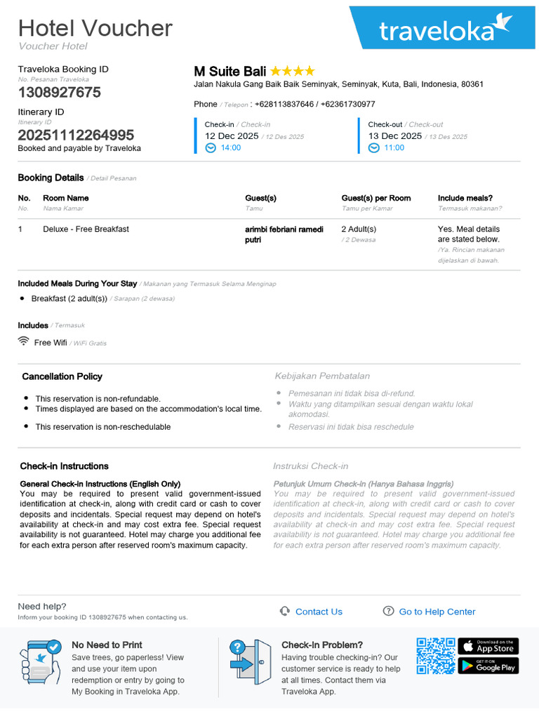 Patricia 1308927675 m Suite Bali Hotel_standalone | PDF | Trade | Marketing