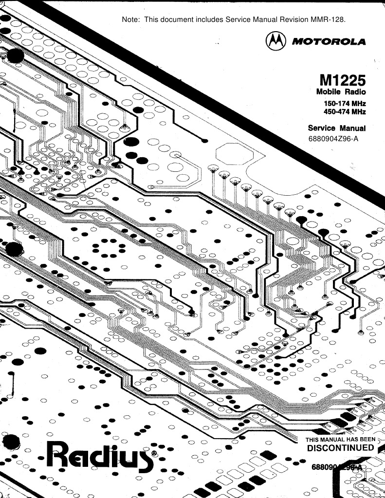 Motorola Radius M1225 Service Manual | PDF