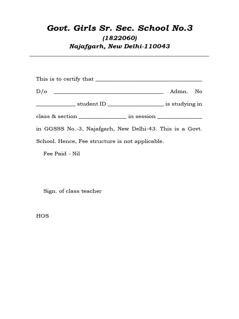 Fee Structure | PDF