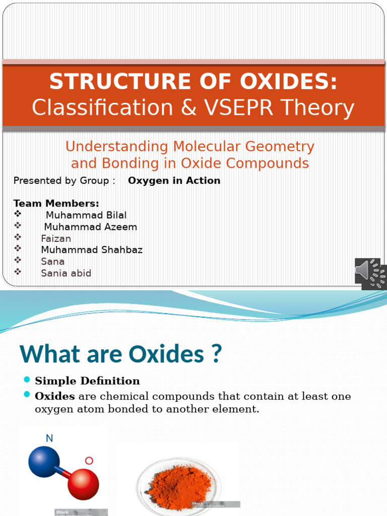 Molecular Geometry of Oxide Compounds | PDF | Chemical Bond | Oxide