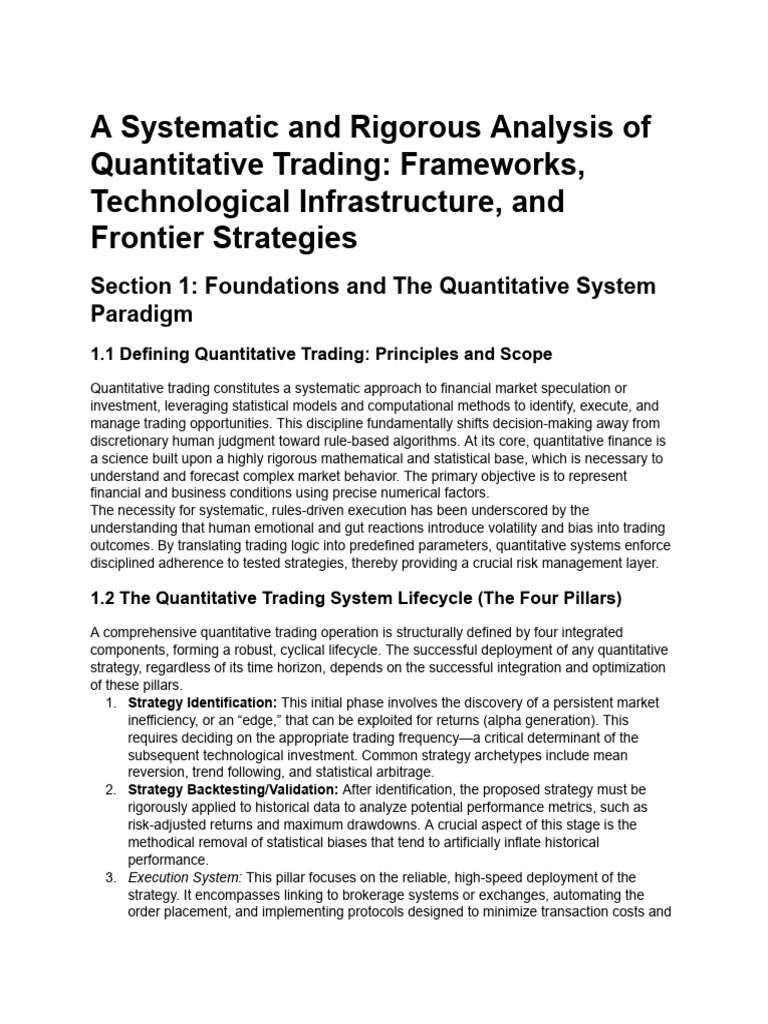 Quantitative Trading: Strategies & Systems | PDF | Value At Risk ...