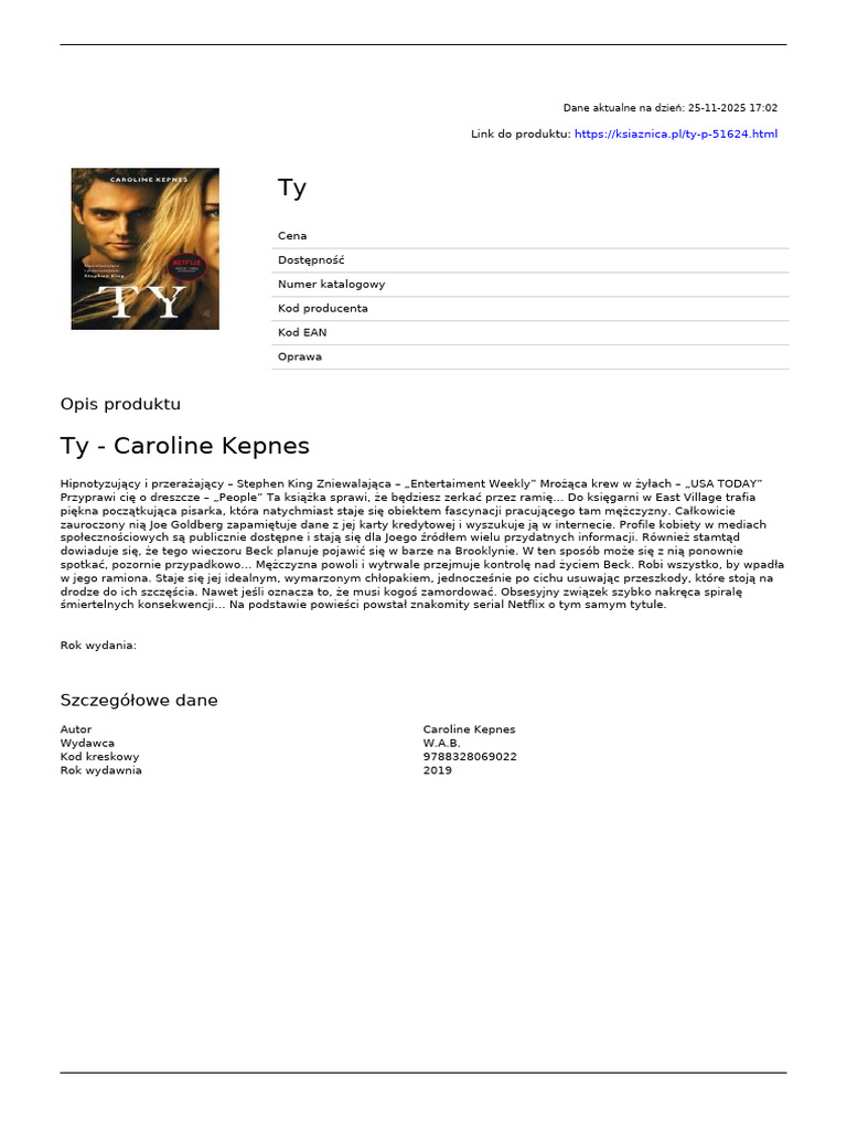 You Caroline Kepnes | PDF