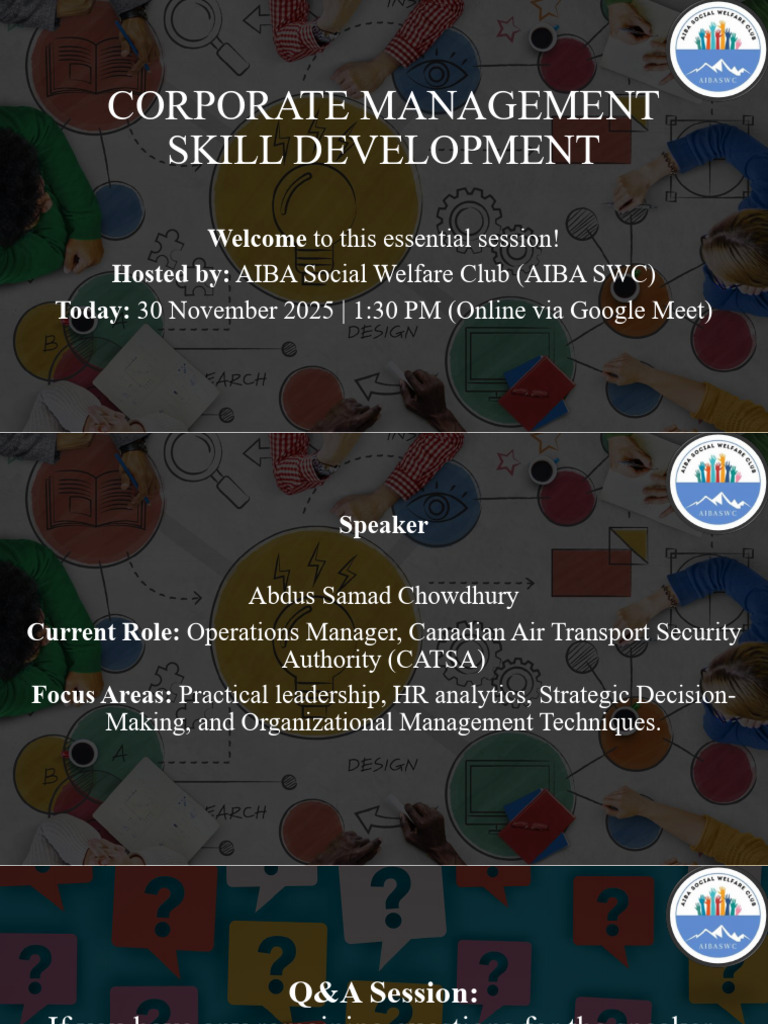 Corporate Management Skill Development | PDF