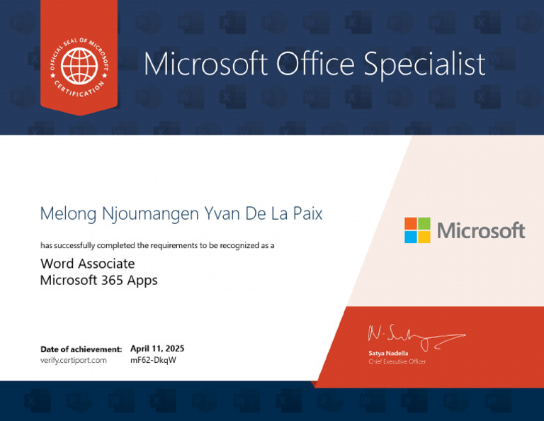 Word Associate 365 Apps Certification | PDF