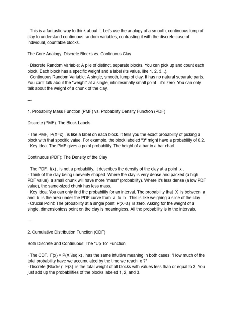 Continuous Random Variable | PDF | Probability Density Function ...