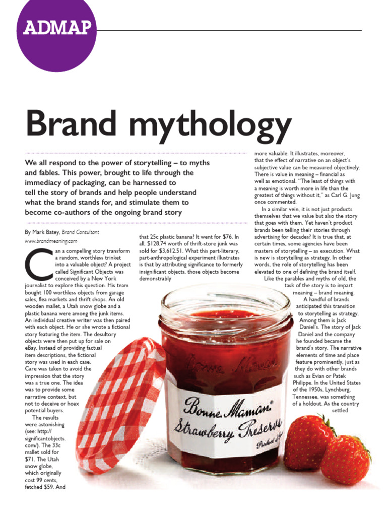 Admap July 2016 Mark Batey Title Updated | PDF | Brand | Narrative