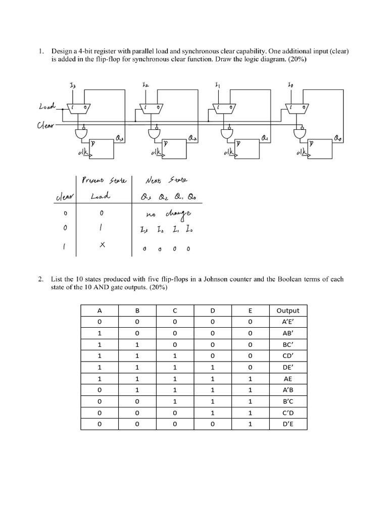Logic Circuit Truth Table Analysis | PDF