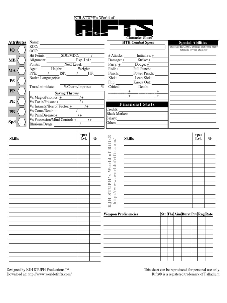 Advanced Character Sheet | Download Free PDF | Ammunition | Armed Conflict