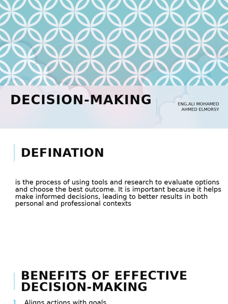 Effective Decision-Making Strategies | PDF | Applied Mathematics