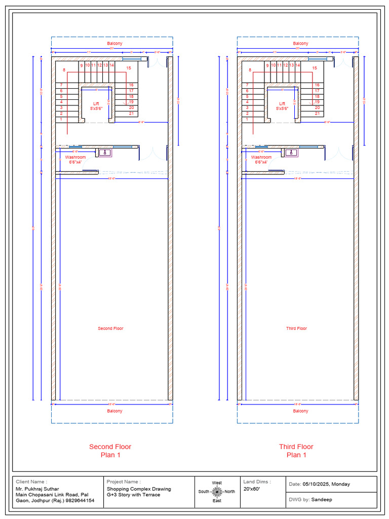 SF and TF Plan 1 With Dimensions Sandeep | PDF