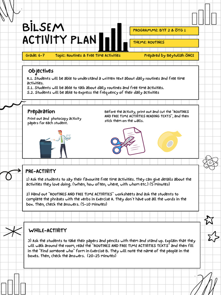 BYF 2 Routines Free Time Activities Lesson Plan 2023 Revised | PDF ...